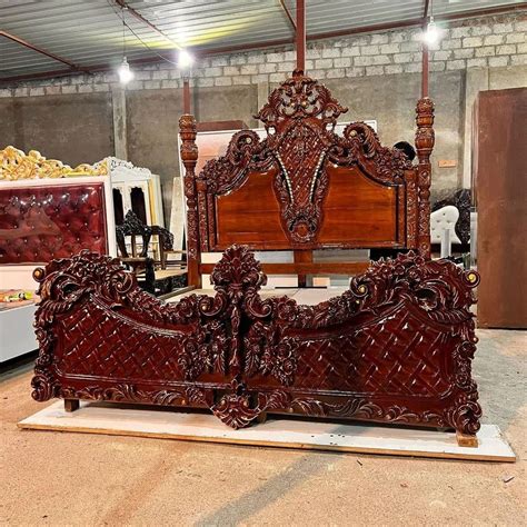 King Size Sagwan Wooden Bed With Storage At ₹ 100000piece In Noida