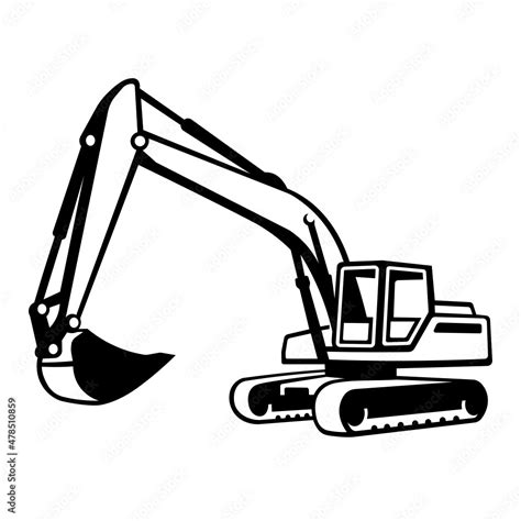 Excavator Vector Clipart