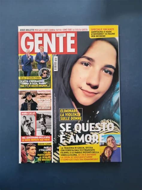 Gente 2023 47 Giulia Cecchettin Claudia Gerini Joaquin Phoenix Maria Callas 3458 Eur 14 90