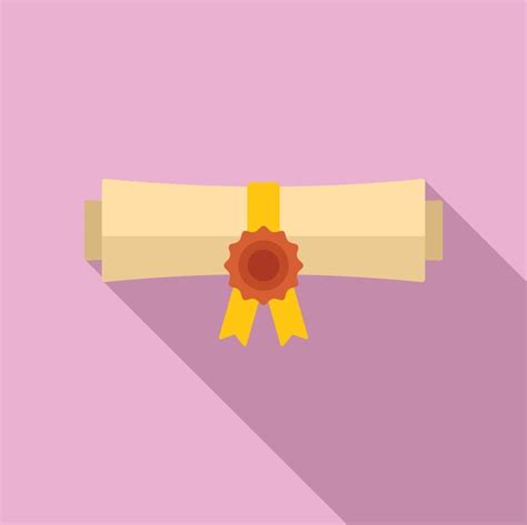 Premium Vector Flat Design Certificate With Ribbon Illustration