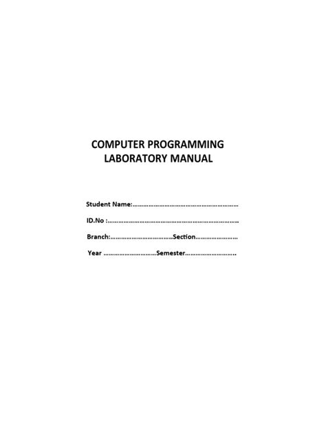 Intructor Lab Manual Final Pdf String Computer Science Summation