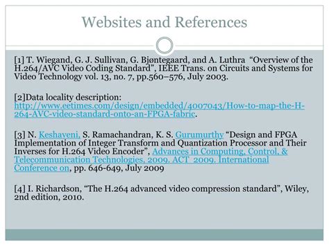 Ppt Fpga Implementation Of H 264 Video Encoder Powerpoint