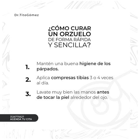 Dr Tito Gómez ¿sabes Cómo Quitar Un Orzuelo De Forma