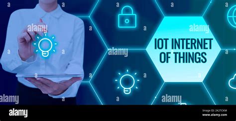 Text Showing Inspiration Iot Internet Of Things Concept Meaning Network Of Physical Devices