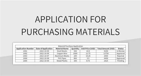 Procurement Application For S Acquisition Excel Template Free Download Pikbest Procurement Application For S Acquisition Excel Template Free Download Pikbest