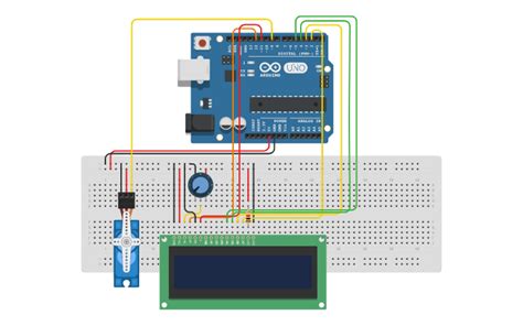 Circuit Design Servo Motor Tinkercad