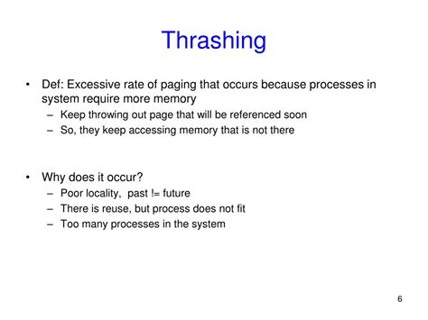 Ppt Virtual Memory Ii Thrashing Working Set Algorithm Dynamic Memory