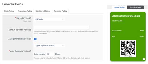 Creating A Pass Template For A Generic Pass Wallet That