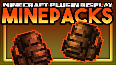Minecraft Plugin Display Minepacks Youtube