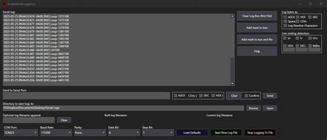 Github Pockybum Simple Serial Logger Gui Wpf And Net Simple