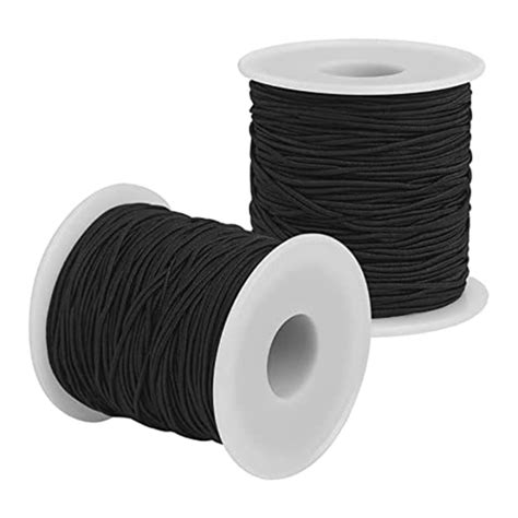 Elastic String Black Elastic Cord 1 2mm For Bracelets Making For