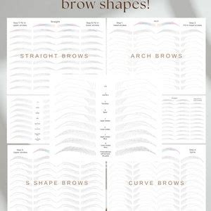 Microblading Patterns Nanoblade Pattern Basic Advance Curve S Shape Step By Step Pattern