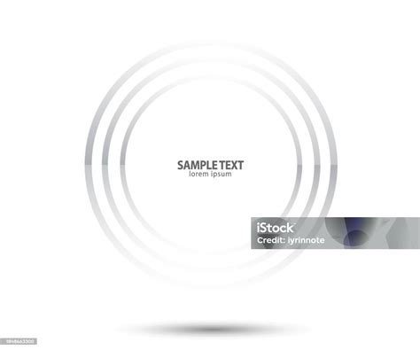 Abstract Lines In Circle Form Design Element Geometric Shape Striped Border Frame For Image