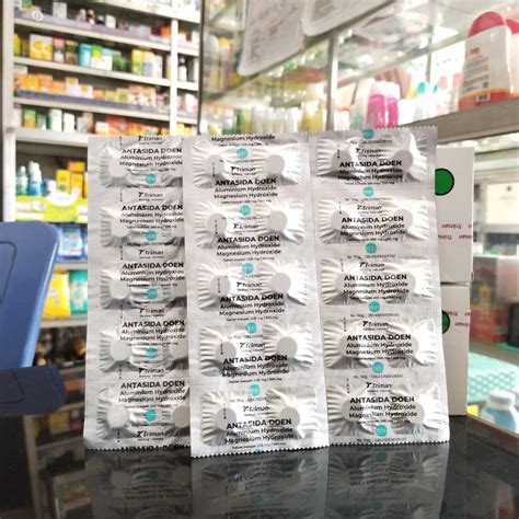 Jual Antasida Doen Triman 1 Strip 10 Tablet Shopee Indonesia