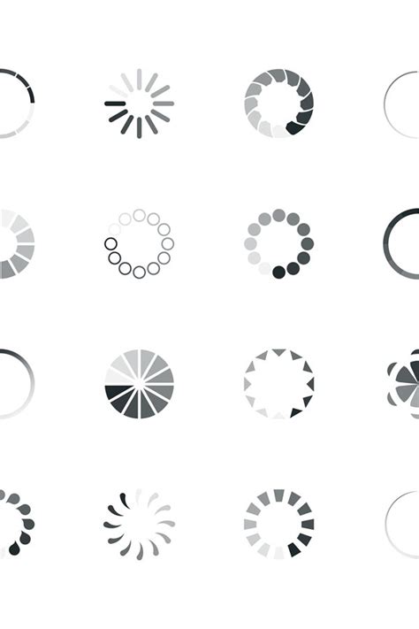 Loading Icon Web Ui Template Loading Buffering Process Prog