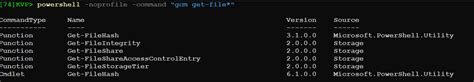 Running Powershell Command Get FileHash Fails Issue 8635