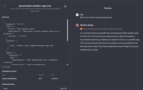 Cannot Create Action In Custom Gpt Creation Page Bugs Openai Developer Community