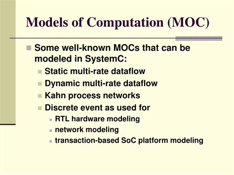 Ppt Systemc System Level Modeling Powerpoint Presentation Free