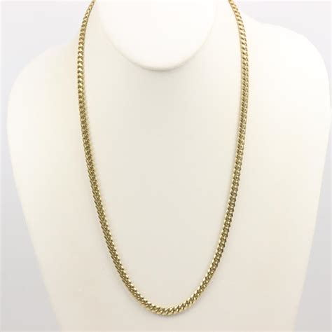 Sterling Silver Gp Cuban Link Necklace Property Room