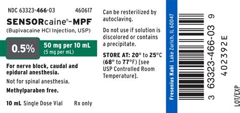 Dailymed Sensorcaine Mpf Bupivacaine Hydrochloride Injection Solution