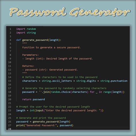 Joseph Ray J On Linkedin Pythontipsandtricks Passwordgenerator Cybersecurity