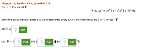 Solved Chapter 15 Section 151 Question 018 Find Div F And
