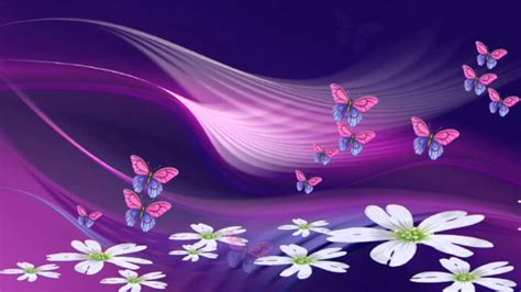 Сиреневый фон с цветами для текста