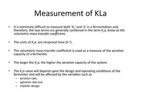 PPT Calculation Of KLa Values PowerPoint Presentation Free Download ID 1412388