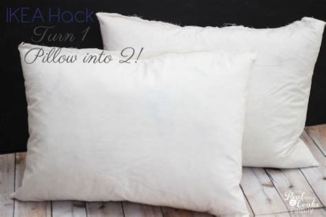 Ikea Hack ~ Turn 1 Pillow Into 2 Pillows Pillows Ikea Hack Diy Pillows