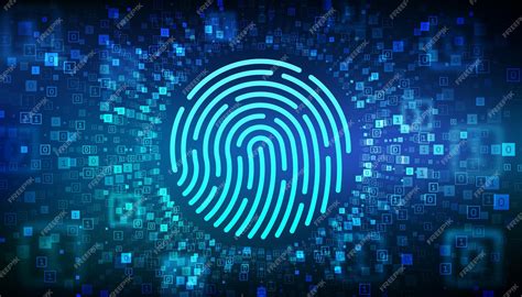 Premium Vector Fingerprint Biometrics Identification Approval