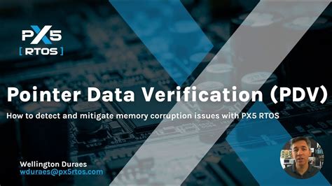Px5 Rtos Pointer Data Verification Pdv Youtube