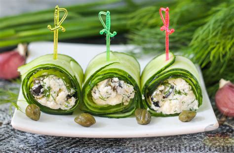 Рецепт: Роллы из огурцов на RussianFood.com