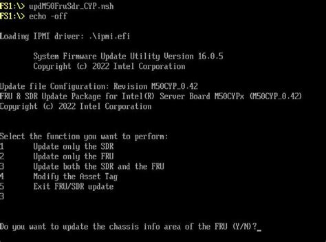 Error Invalid Fru Field Defined In Intel® Server Board M50cyp