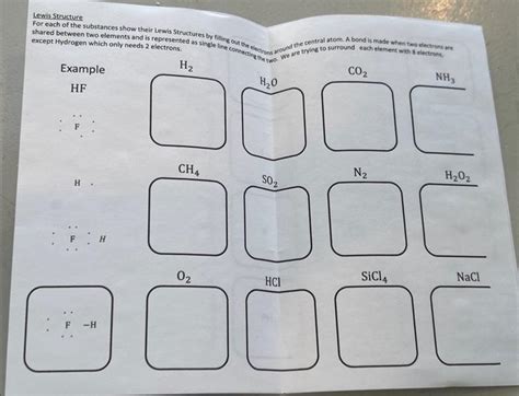 Solved Lewis Structure For Each Of The Substances Show Their Chegg Com