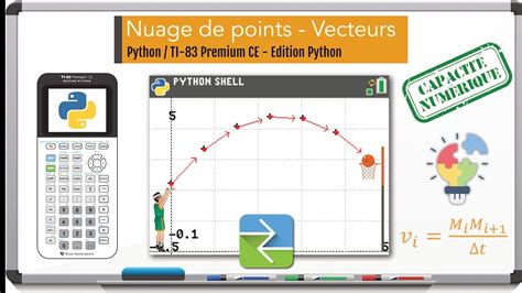 nuage de points et vecteurs avec python ti 83 premium ce youtube
