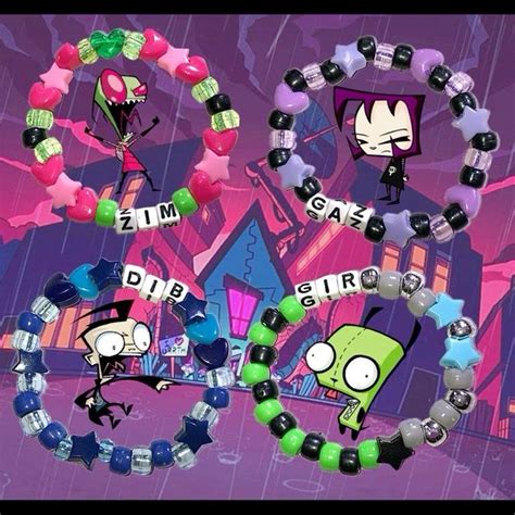 Invader Zim Characters As Braceletsi Didnt Make These Gir Kandi