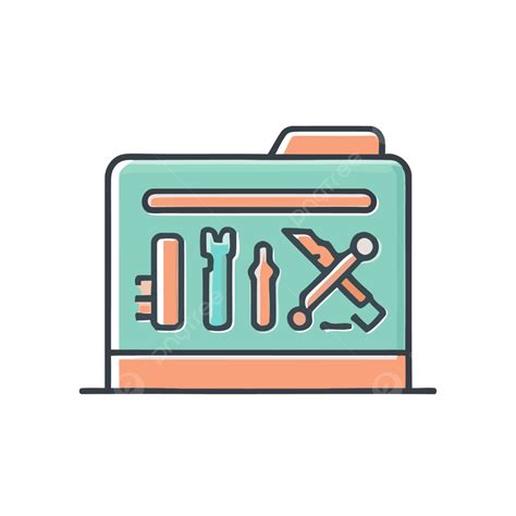 도구가 포함된 도구 상자 아이콘 벡터 흰색 배경에 정비사 도구를 묘사한 직계 아이콘 플랫 아이콘 및 드리블에 의한 벡터