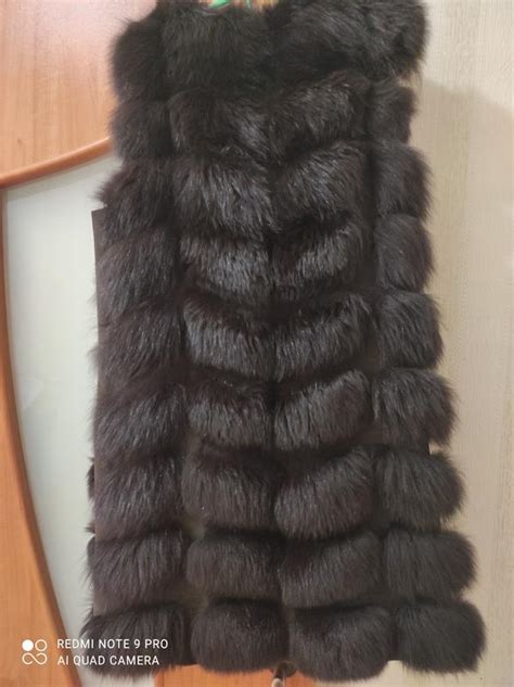 Натуральна песцева жилетка — ціна 2000 грн у каталозі Жилетки Купити жіночі речі за доступною