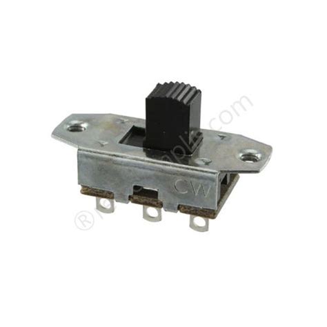 Cw Ind Usa Dpdt Slide Switch 2 Position Black