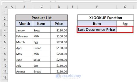 How To Find Last Occurrence Of A Value In A Column In Excel 5 Methods