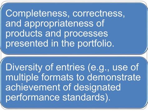 Portfolioproductprocess Oriented Performance Based Assessment Ed8 Pptx Educational