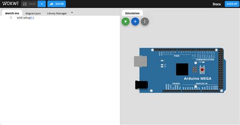 New Arduino Mega Project Wokwi Simulator