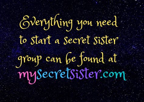 Secret Sister Sayings