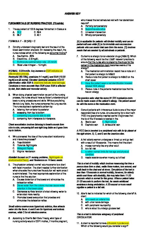 Diagnostic Exam Answer Key Pdfcoffee Com