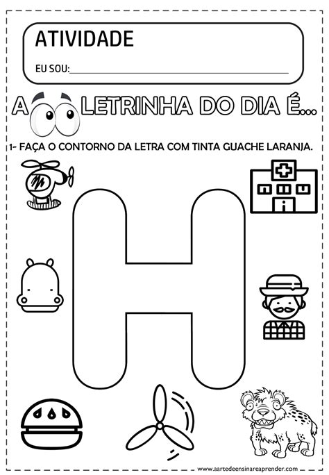 Atividades Da Letra H Educação Infantil Retoedu