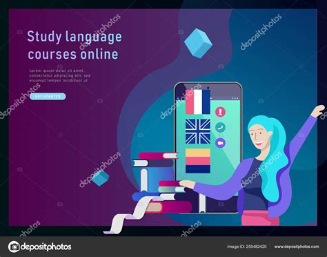 Landing Page Templates For Online Language Courses Distance Education