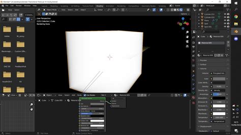 Cycles Render Engine Cube Appears Bright White When Trying To Do Volumetrics Blender Stack