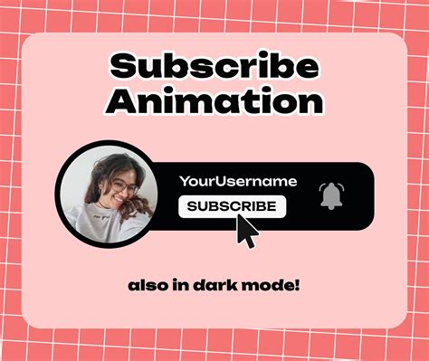 Custom Animated Youtube Subscribe Button Video Overlay In Etsy
