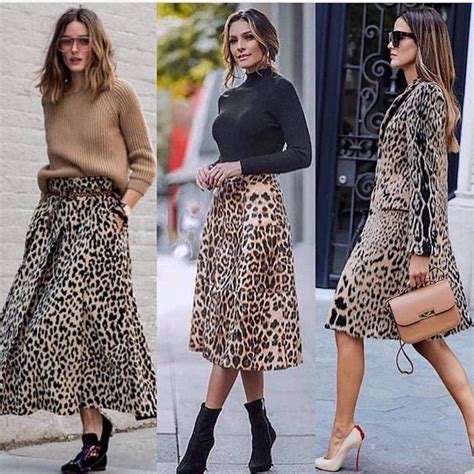 Леопардовый принт снова актуален Юбка с животным принтом Модные стили Мода на животные принты