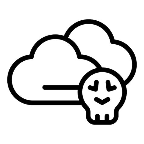 Premium Vector Data Cloud Loss Icon Outline Vector Erase System